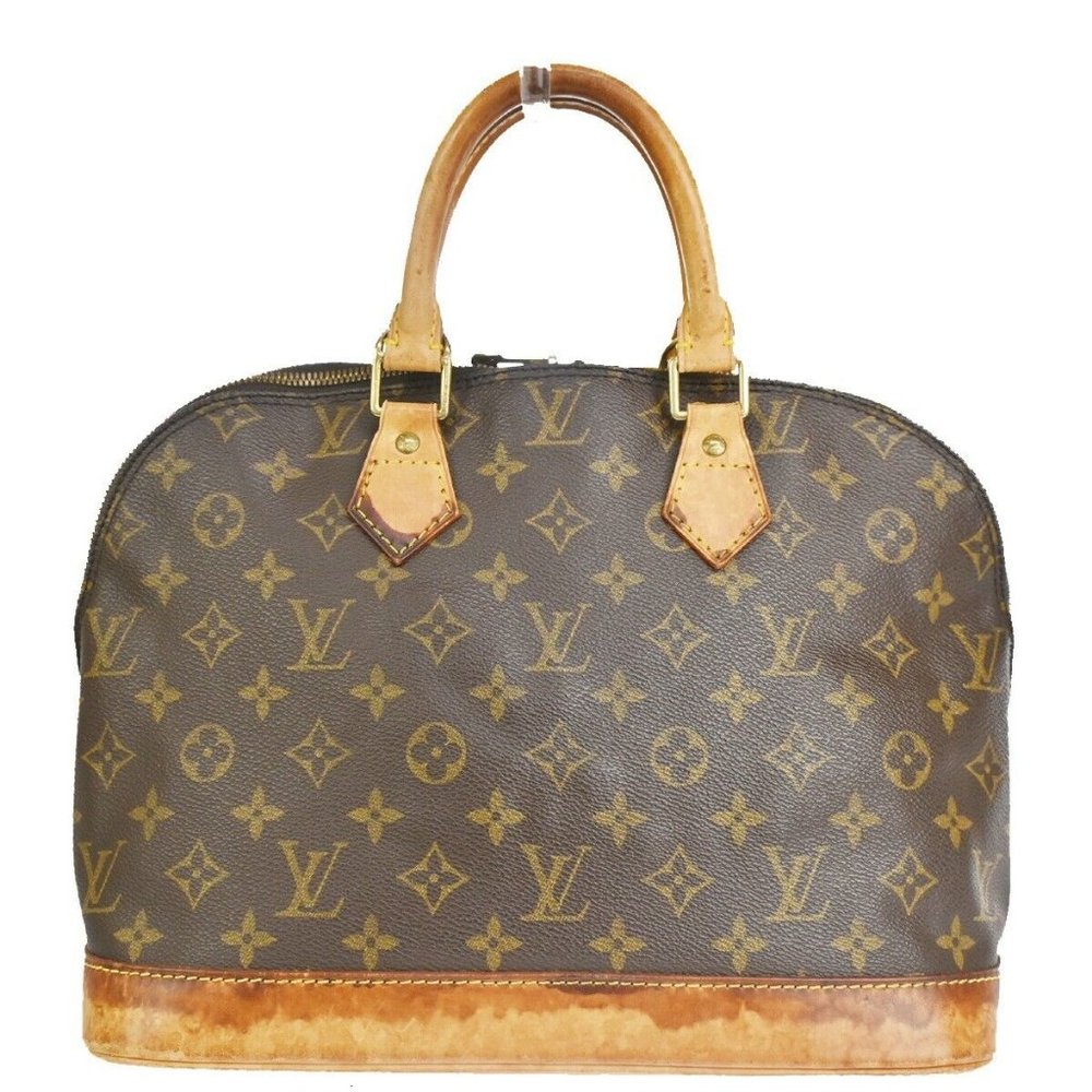 Louis Vuitton Lv Logo Alma Hand Bag Monogram Leather … - Gem